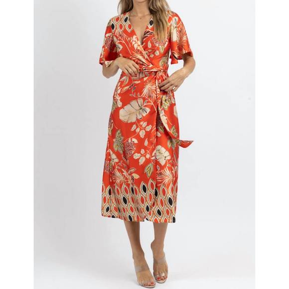 Dress Forum | Dresses | New Dress Forum Waikiki Wrapped Satin Midi ...